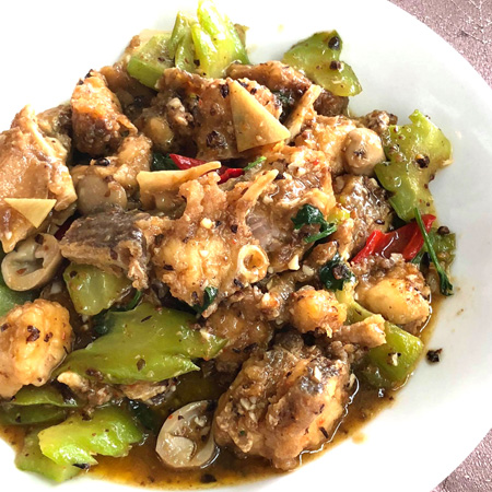 Fish Head Black Bean Bitter Gourd (苦瓜鱼头) | CHENG HOO THIAN RESTAURANT